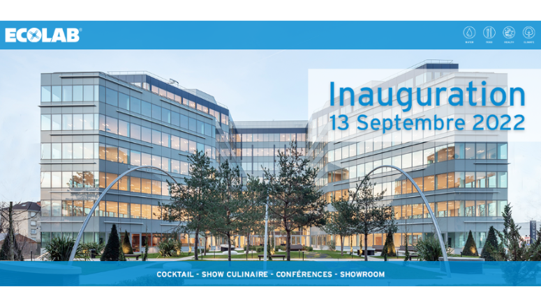 Ecolab inaugure ses nouveaux locaux le 13 septembre à Bagneux